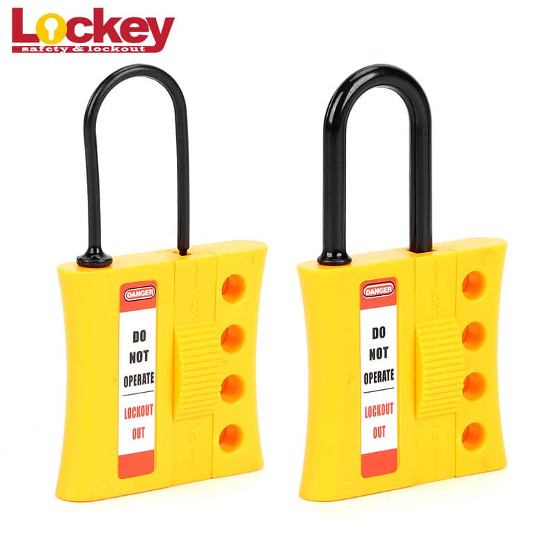 China Yellow Nylon Shackle Safety 4 Hole Lockout Hasp NH04 NH05 factory ...