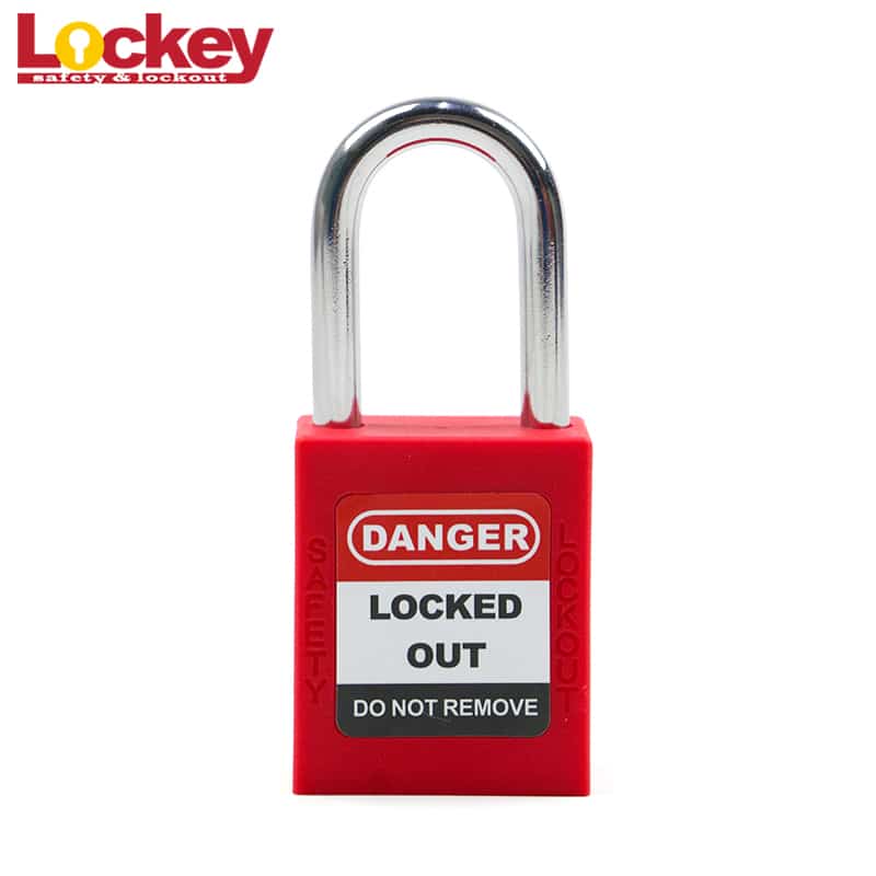 China High definition Red Aluminum Safety Padlock - 38mm Steel Shackle ...